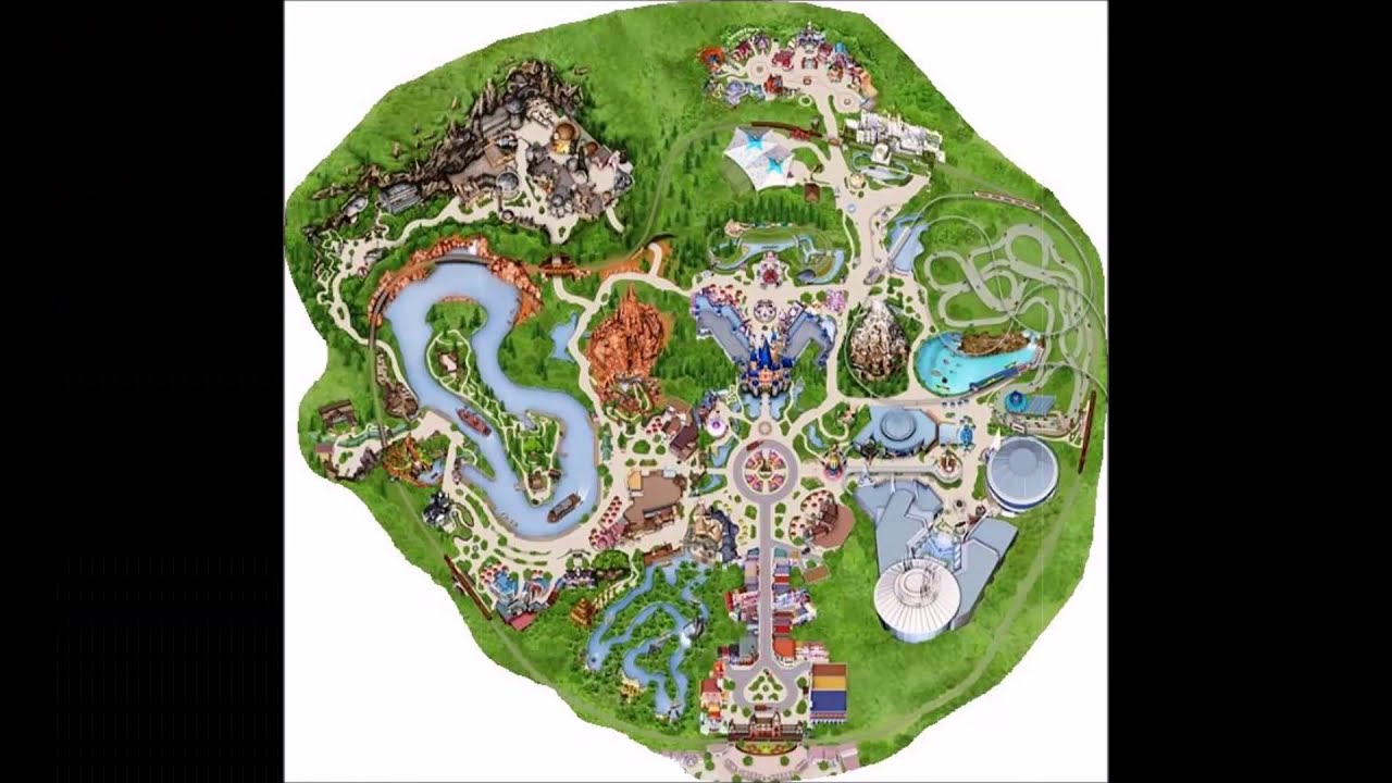 Disneyland 1990 Map