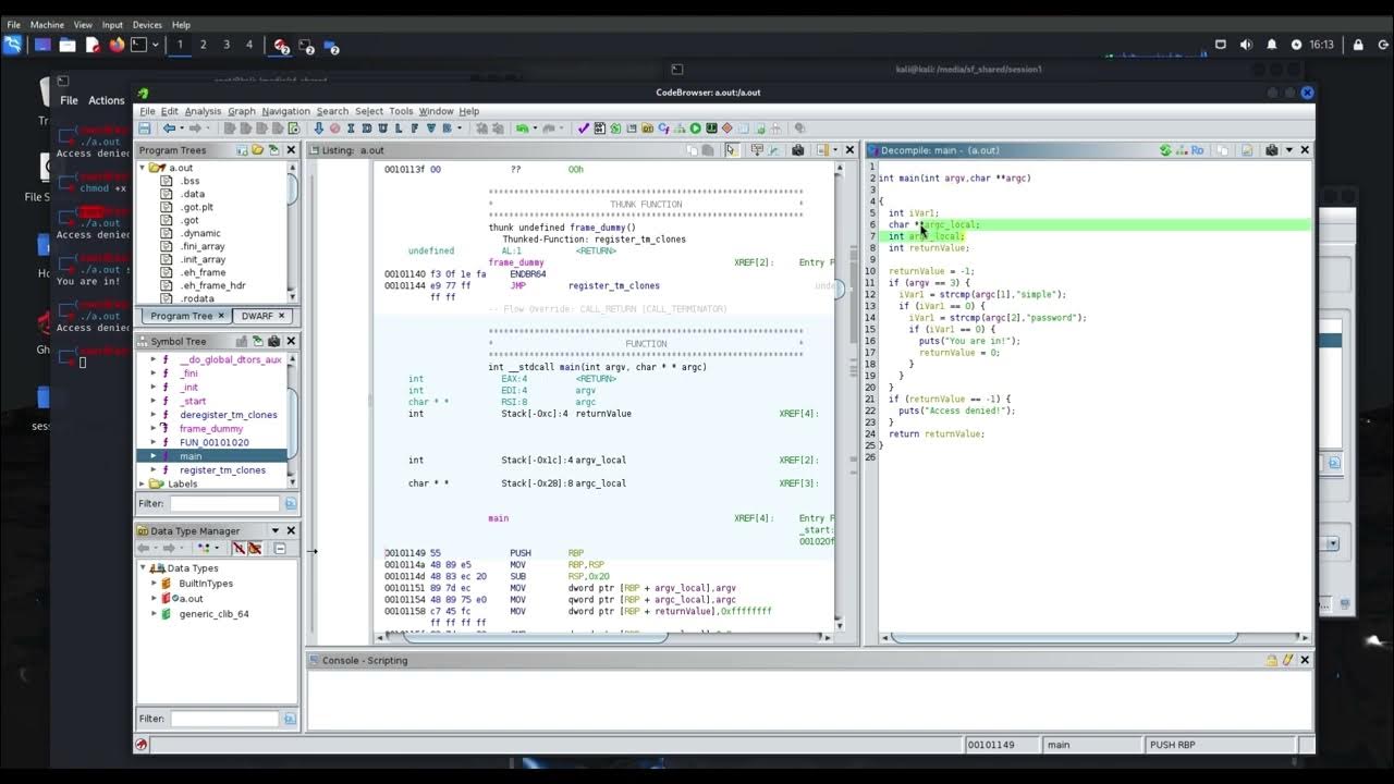Reverse Engineering a CTF Binary with Ghidra | Command-Line Authentication - YouTube