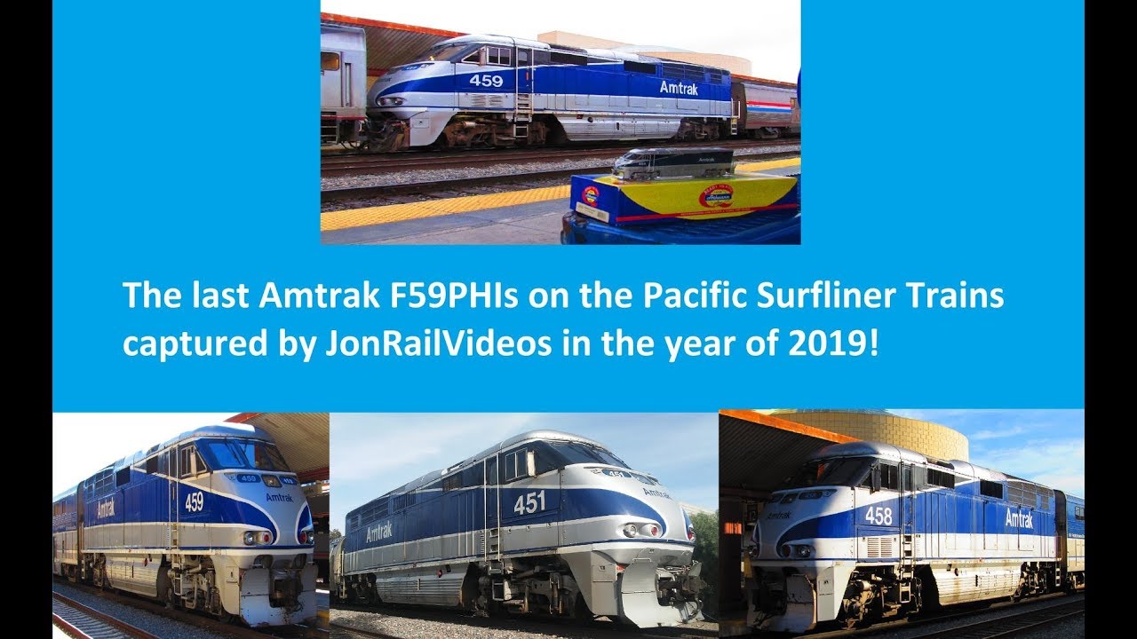 The last Amtrak F59PHIs on the Pacific Surfliners in 2019 captured by ...