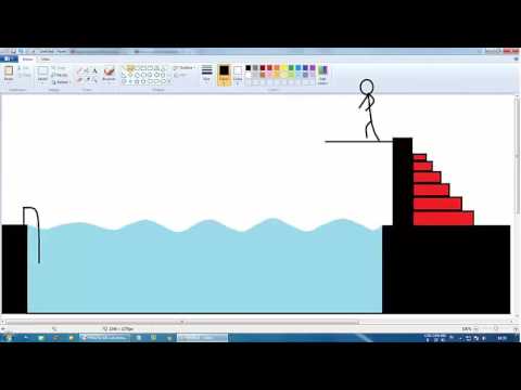 Stop Motion: Stickman Swimming - YouTube