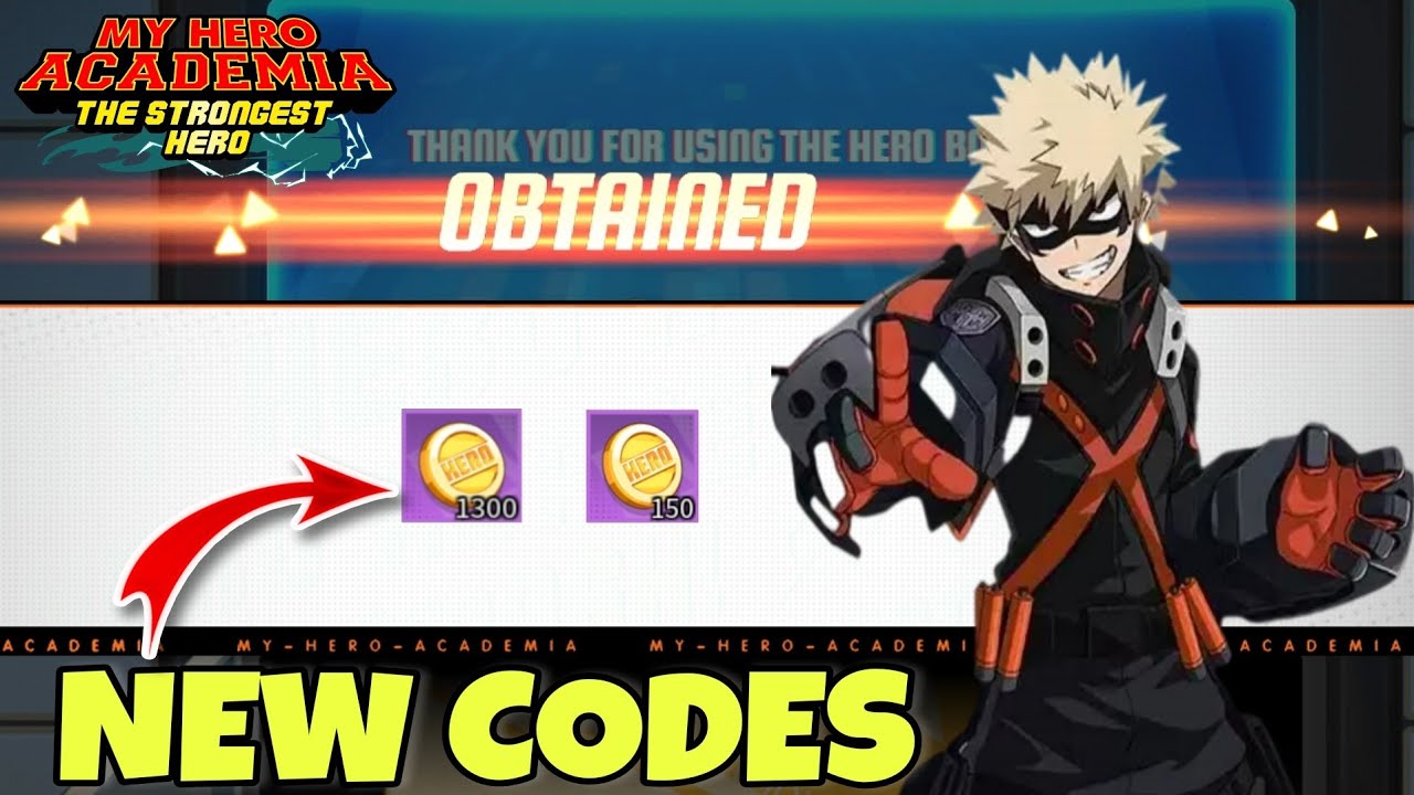 MY HERO ACADEMIA THE STRONGEST HERO CODES 2021 NEW | MHA THE STRONGEST ...