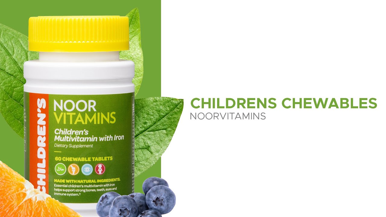 Children's Chewable Multivitamin - Noor Vitamins - YouTube