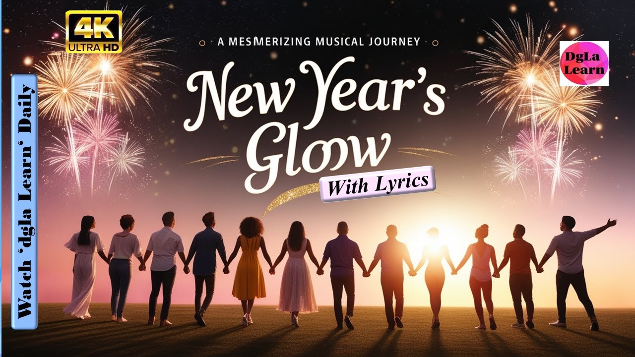 New Year 2025 Song: New Year’s Glow 4K Ultra HD With Lyrics - YouTube