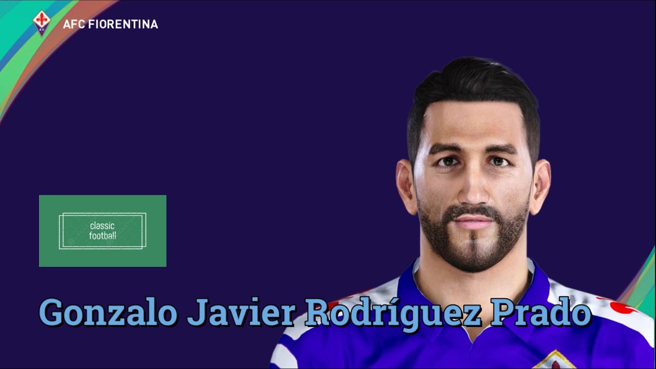 Gonzalo Javier Rodríguez Prado - PES Clasico (Face, Body& Stats) - YouTube