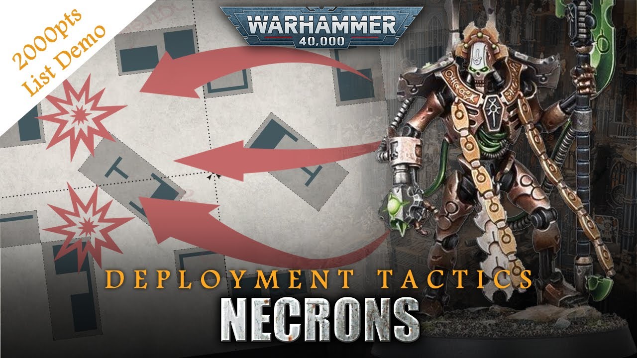 NECRONS Deployment Tactics Demo 2000pts Tier List Warhammer 40K - YouTube