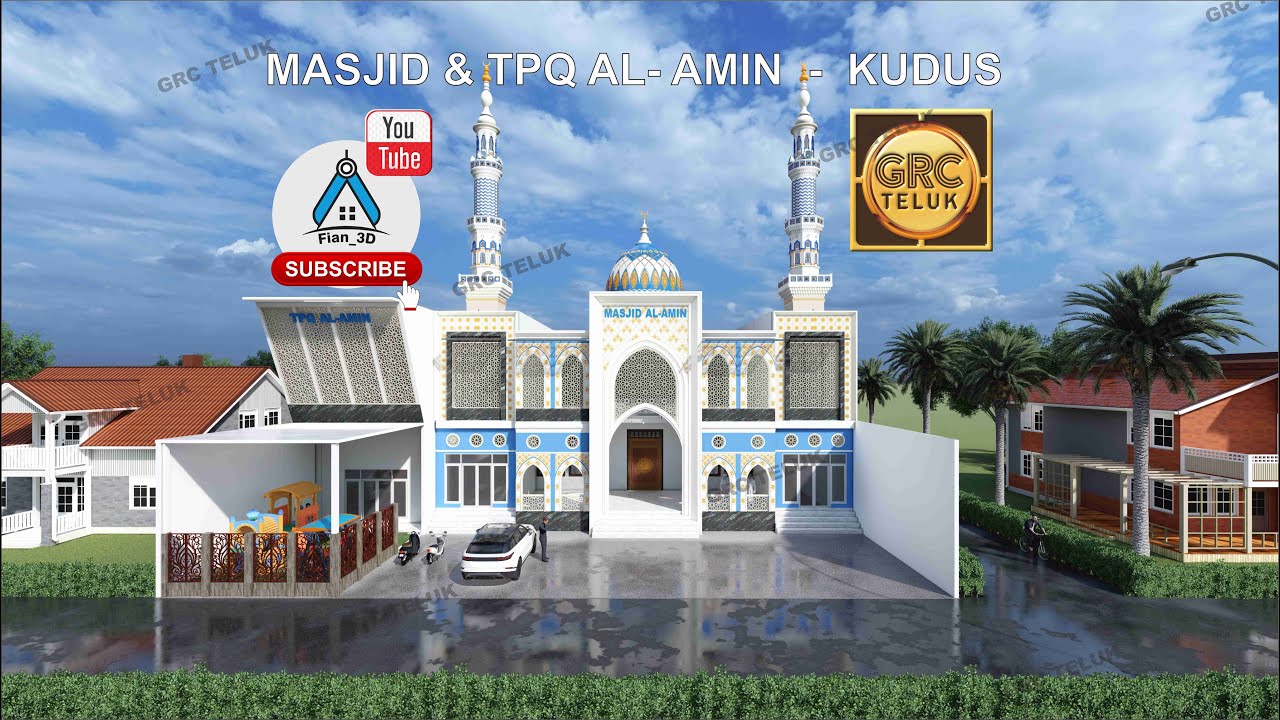 DESAIN MASJID DAN TPQ AL AMIN KUDUS - GRC TELUK - YouTube