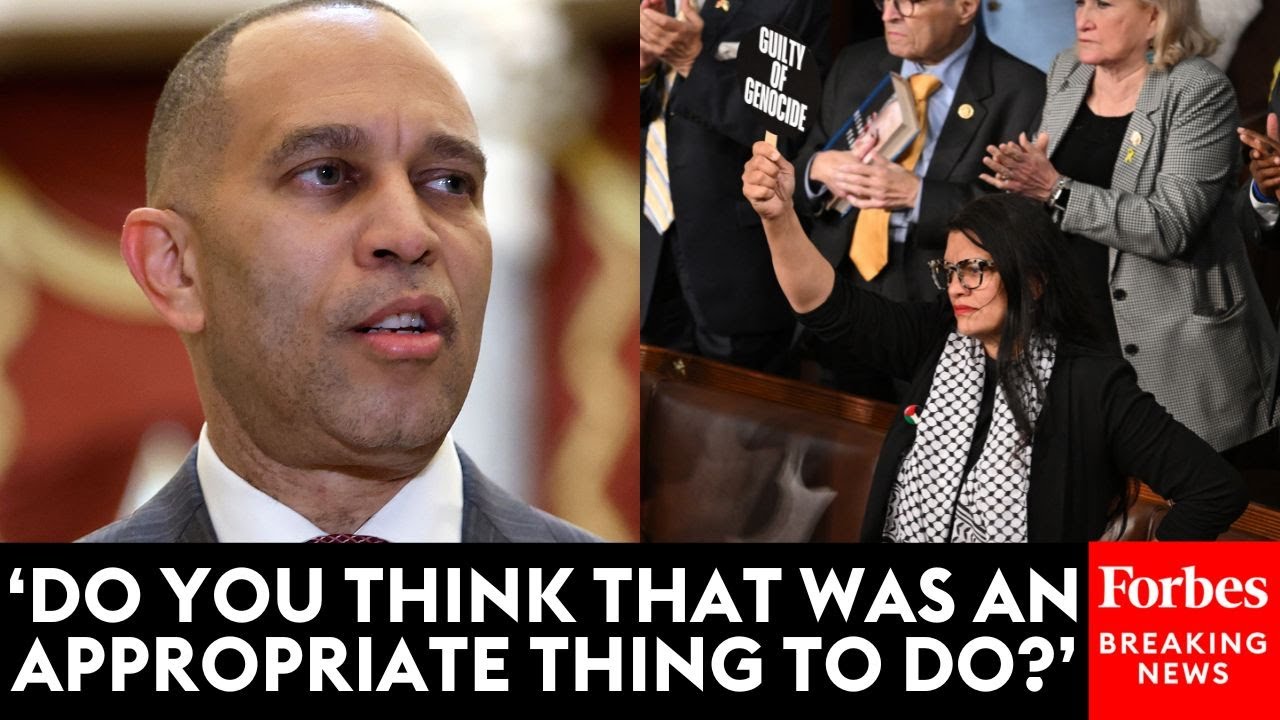 Hakeem Jeffries Asked Point Blank About Rashida Tlaib's Protest Of ...