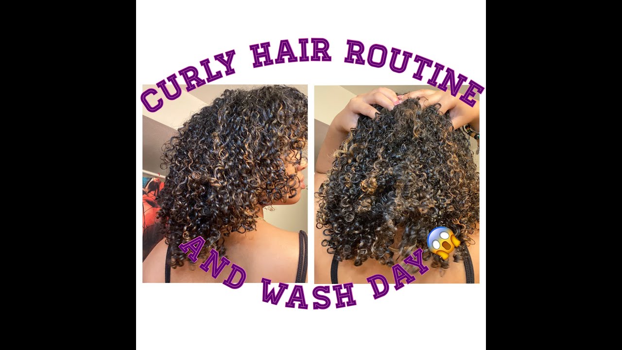 WASH DAY + HAIR ROUTINE FOR CURLY HAIR | CURLS LAST FOR A WEEK - YouTube