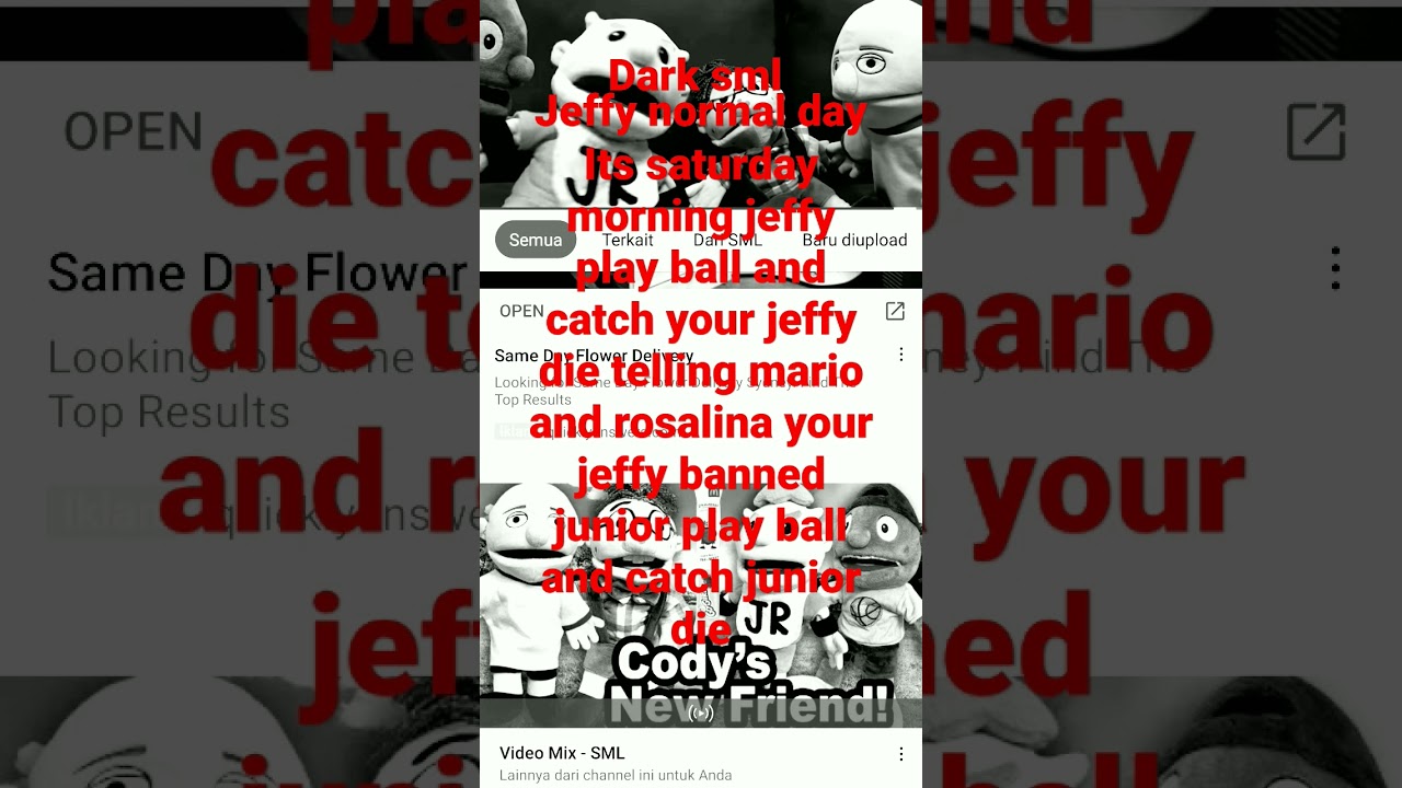 sml movie jeffy's normal day! - YouTube