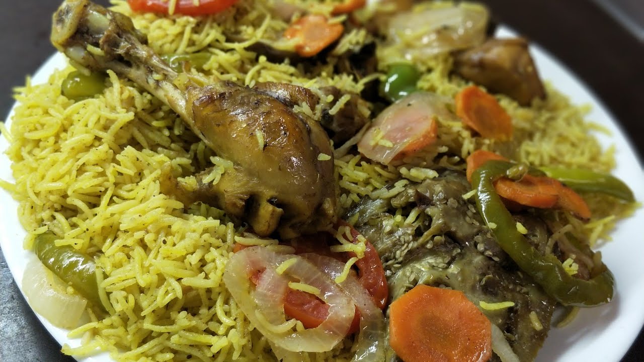 Arabian dish 'chicken maqlooba' | how to make maqlooba | traditional ...