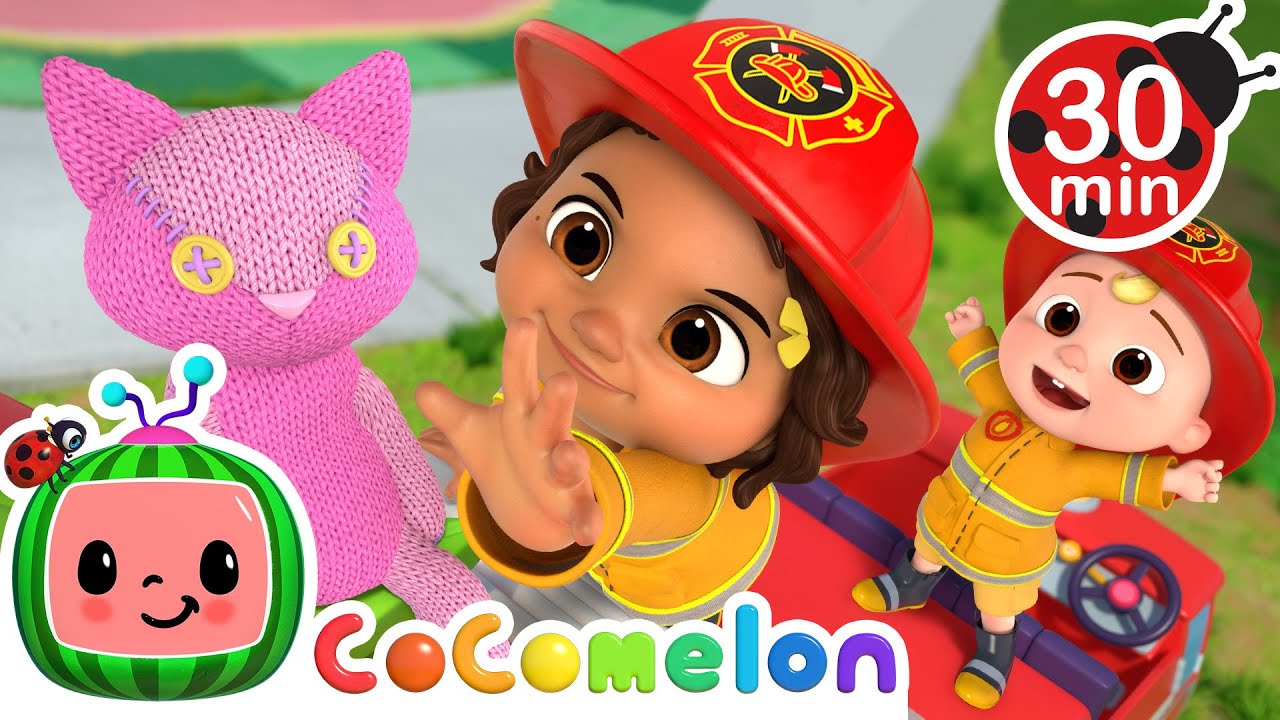 Wheels on the Fire Truck Song + MORE CoComelon Nursery Rhymes & Kids ...