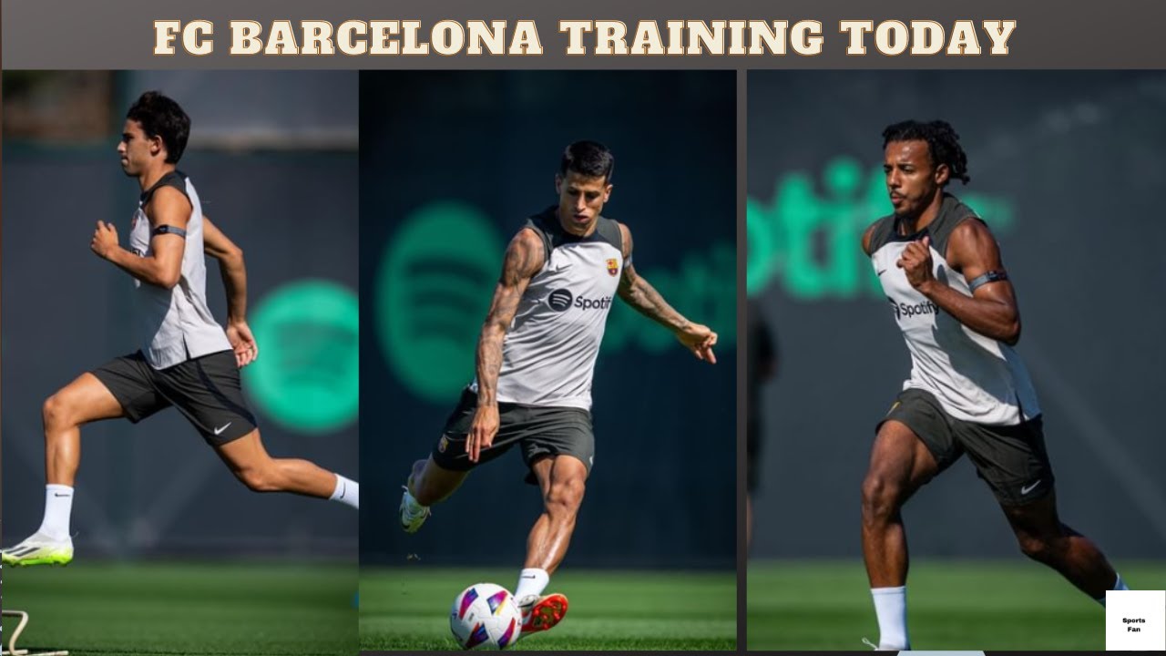 Fc Barcelona training session today - YouTube