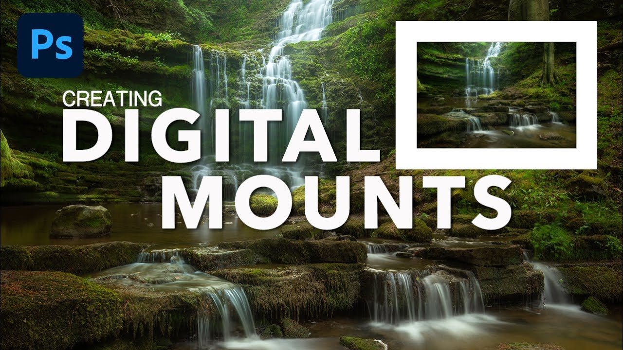 Photoshop | Creating digital mounts around your images - YouTube