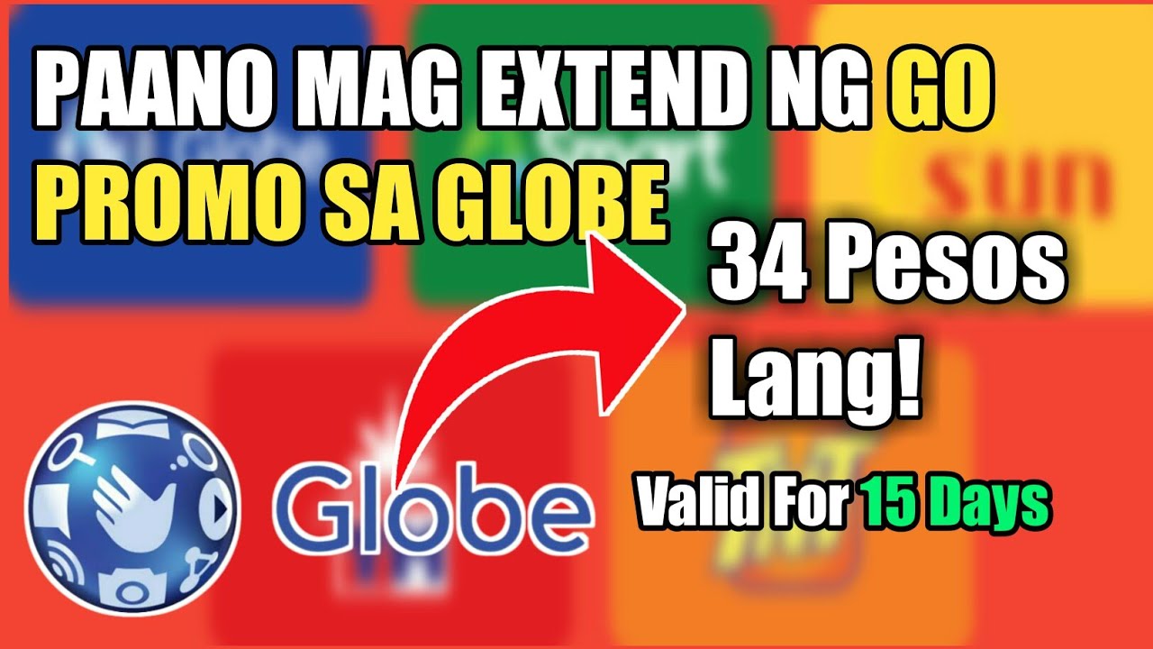Paano Mag Extend Ng Go Promo Sa Globe Sa Halagang 34 Pesos Lang|2022 ...