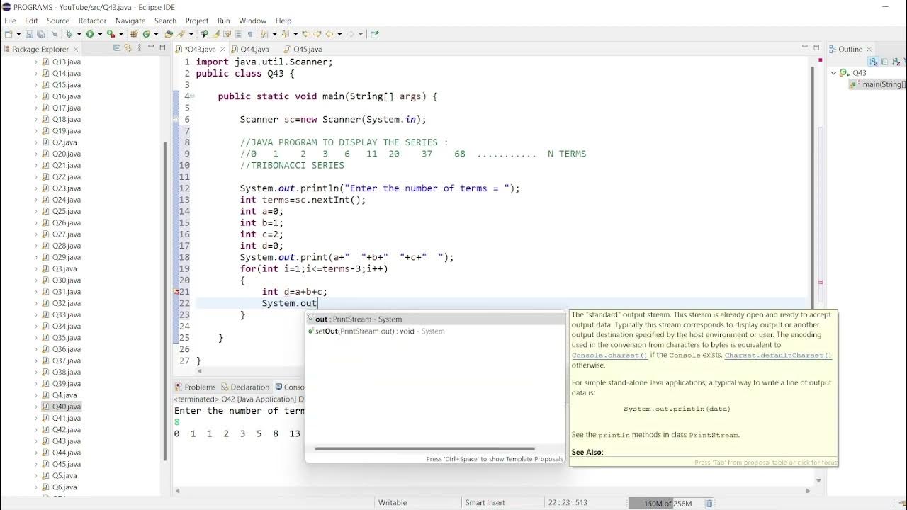 43 Java Program To Print Tribonacci Series Tribonacci Series In Java Series Program In 3301