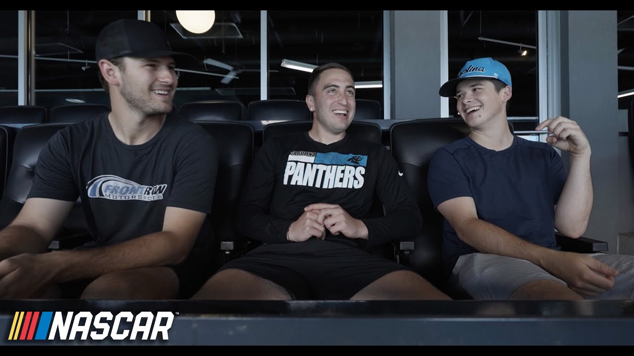 NASCAR vs. NFL | the Fast Friends take on Carolina Panthers practice ...