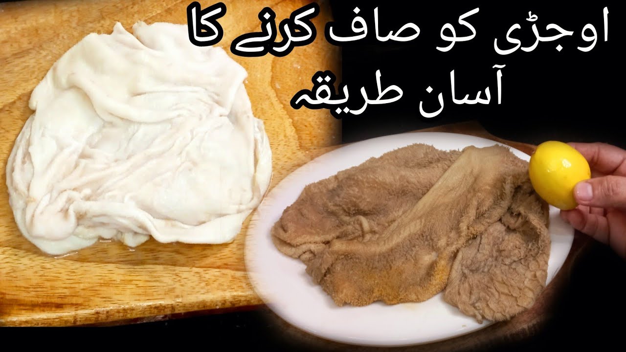 Ojri Saaf Karne ka Tarika|How to Wash and Clean Tripe|Goat Intestine ...