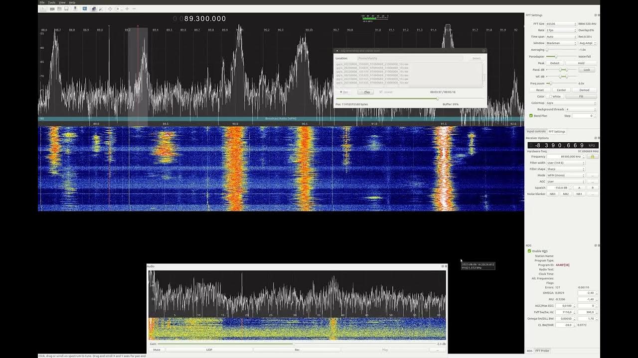 FM DX Es 2023-08-06, Linux, Gqrx SDR, USRP, Turkey, Bulgaria - YouTube