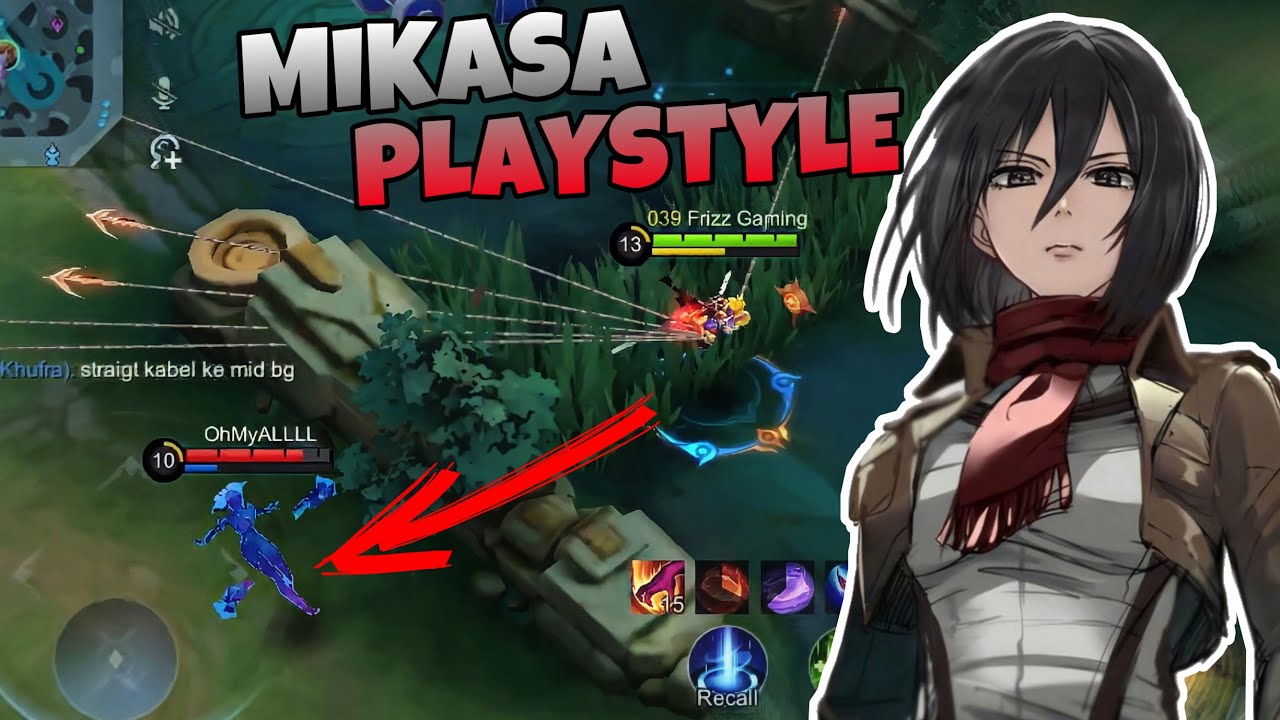 FANNY NO SKIN = MIKASA??! | Mobile Legends - YouTube