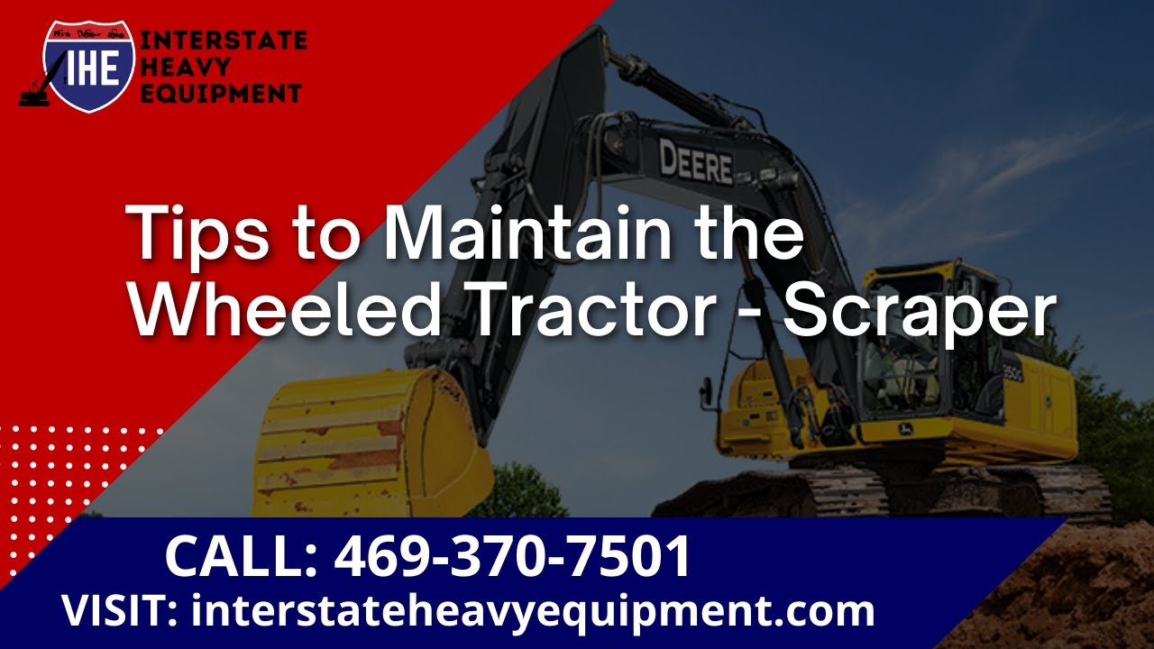 Tips to Maintain the Wheeled Tractor Scraper - YouTube