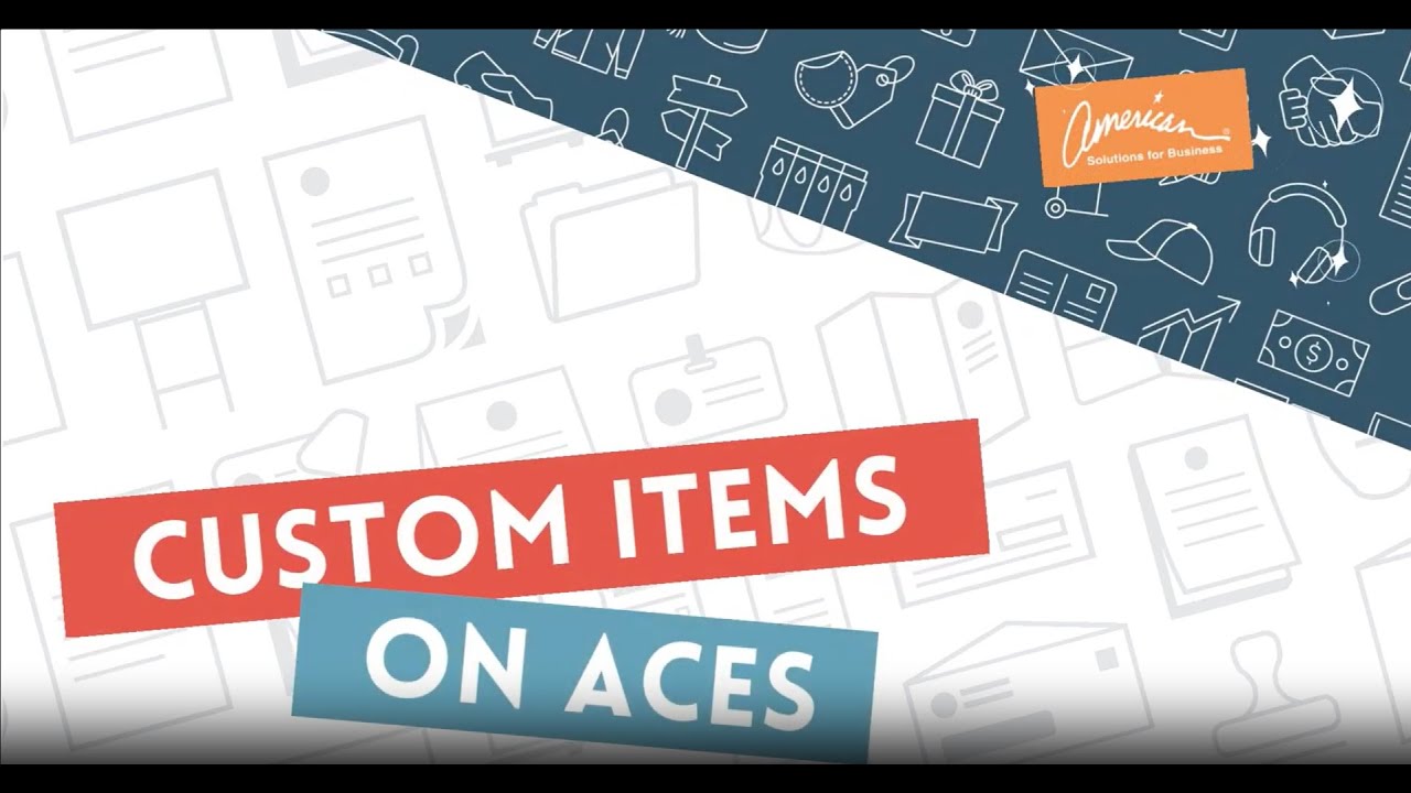 Custom Items on ACES - YouTube