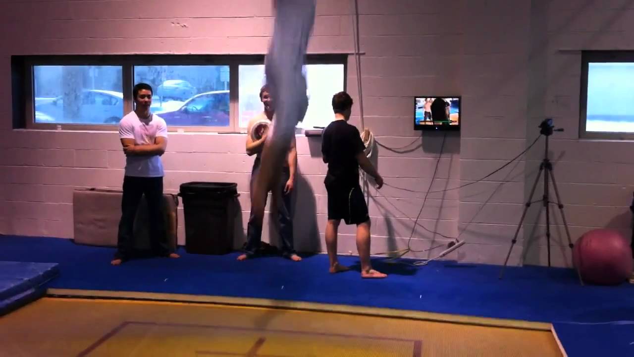 Highest Trampoline Backflip - World Record - YouTube