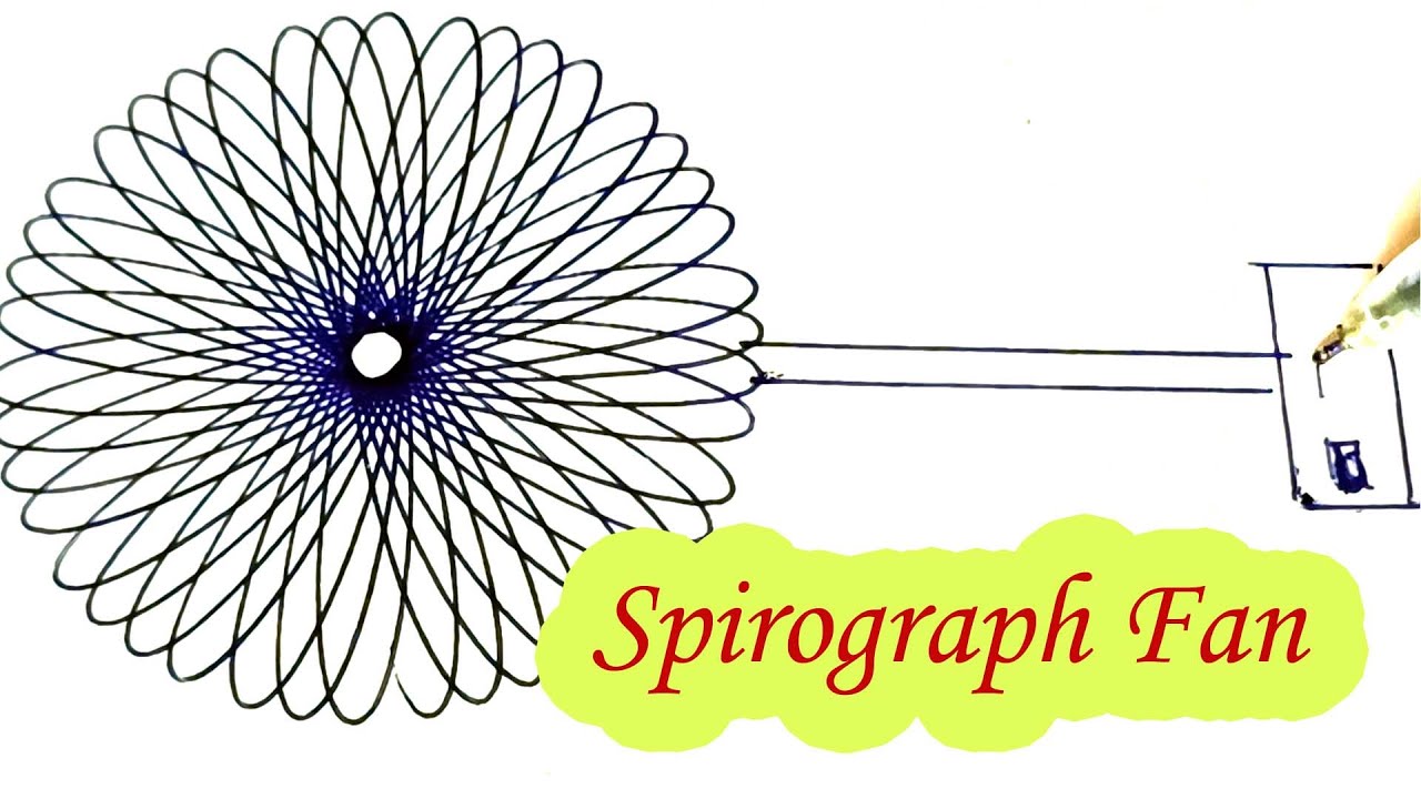 Spirograph fan, How to make spirograph fan, Paper Art - YouTube