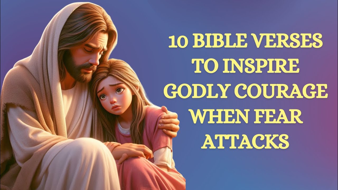 10 bible verses to inspire godly courage when fear attacks 🙏♥️ - YouTube