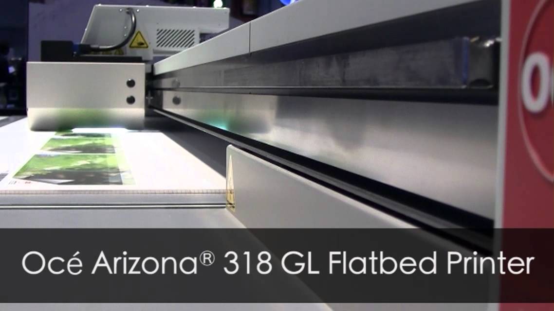 Océ Arizona 318 GL Printer - YouTube