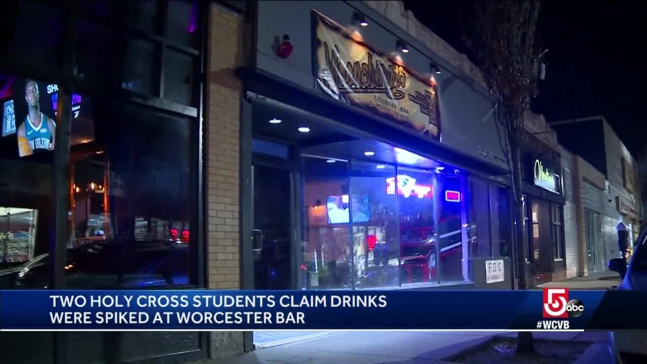 Students claim drinks were spiked at Worcester bar - YouTube