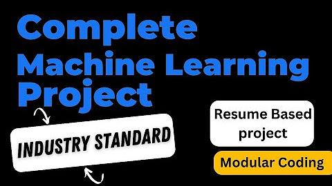 Complete Machine Learning Project - YouTube