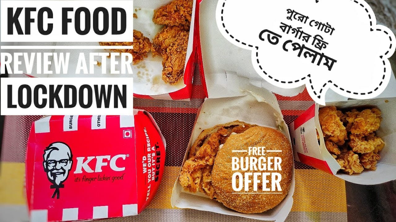 Kfc Food Review | KFC Favorites Box | KFC Free Burger Offer | Crispy ...