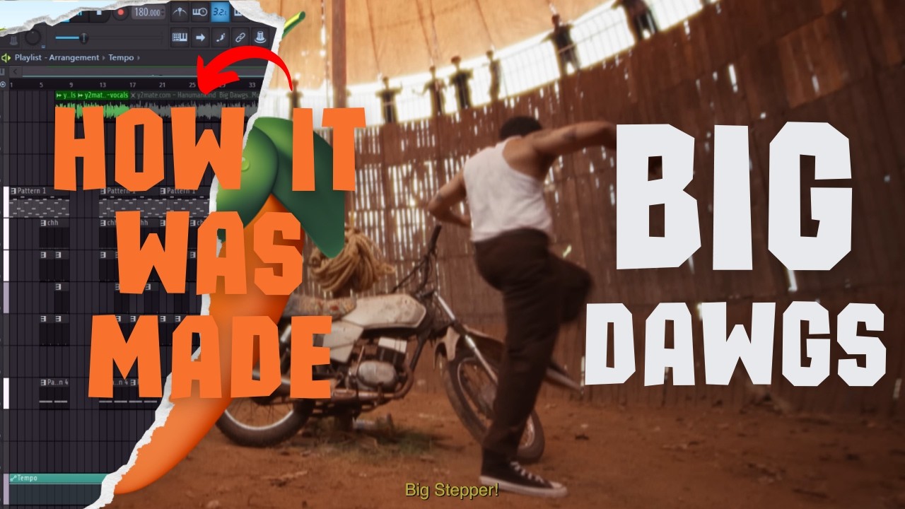 How "Big Dawgs" was made in FL Studio (WITH VOCALS) | Hanumankind - YouTube