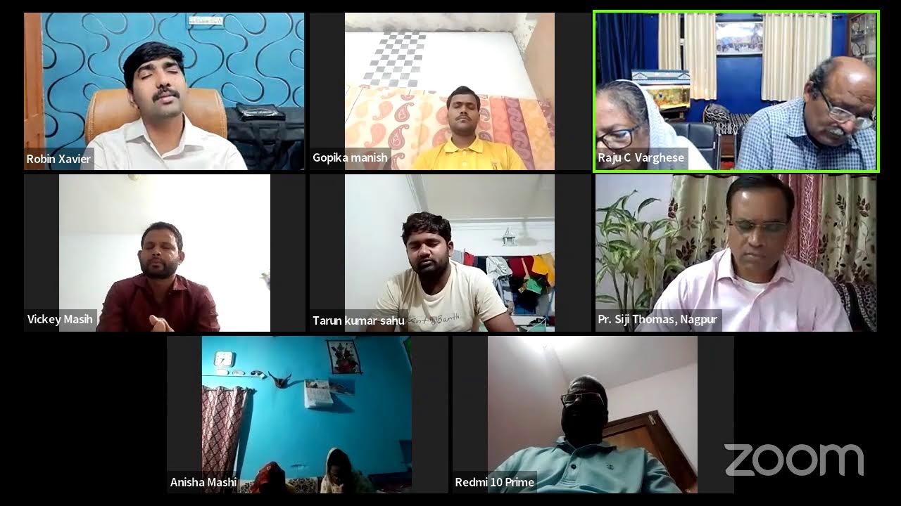 Christian Youth Ministry 322 Day 1/3/2022 Pr. Siji Thomas Nagpur & Br ...