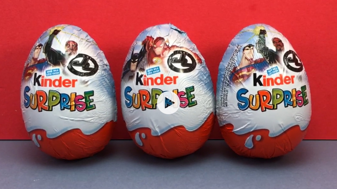Kinder Surprise Eggs DC Comics Toys Candy Unwrapping Opening Batman ...