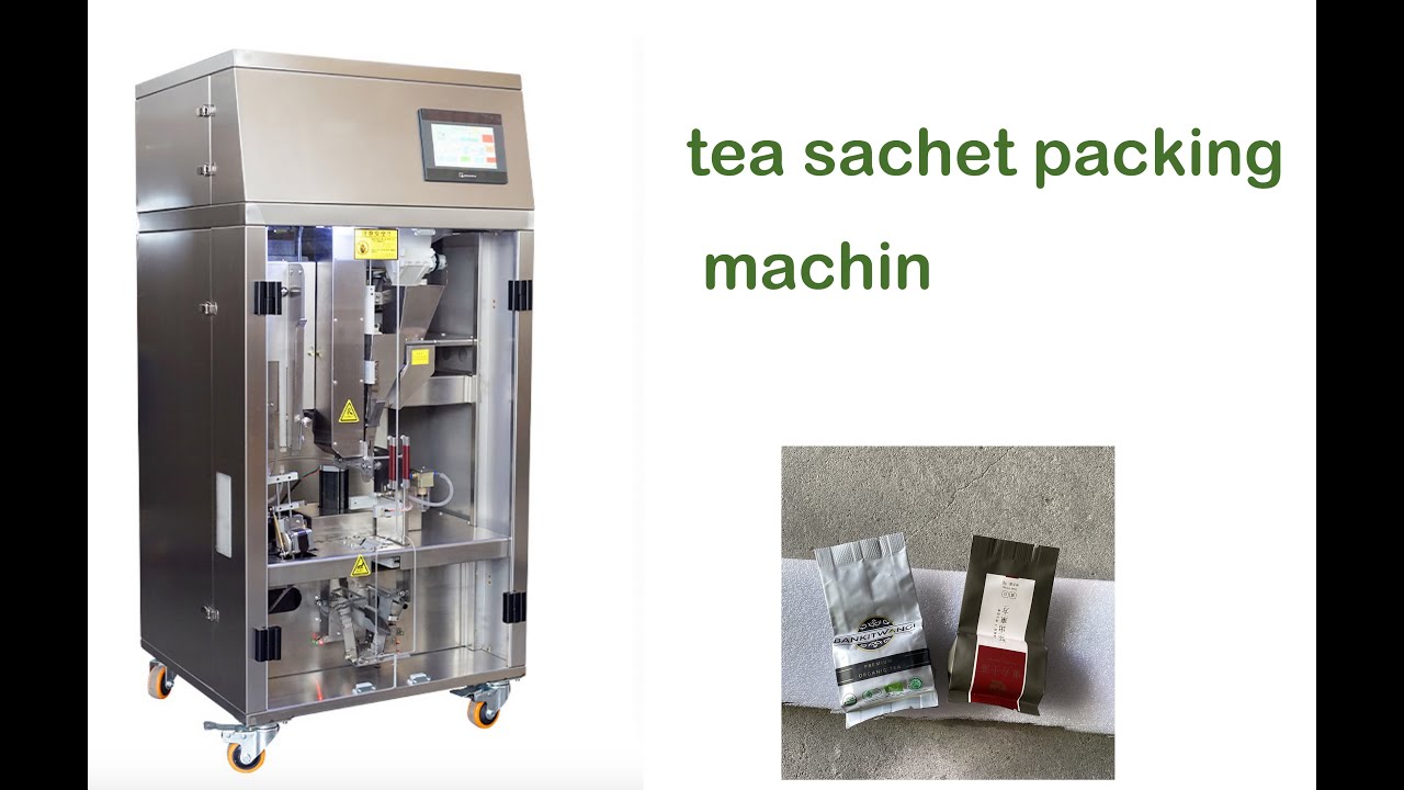 Tea sachet packing machine video - YouTube