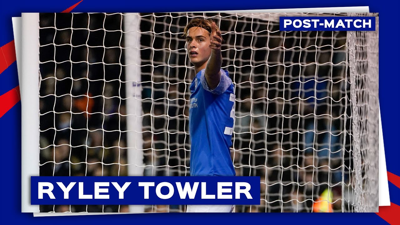 Ryley Towler post-match | Pompey 3-1 Bolton Wanderers - YouTube