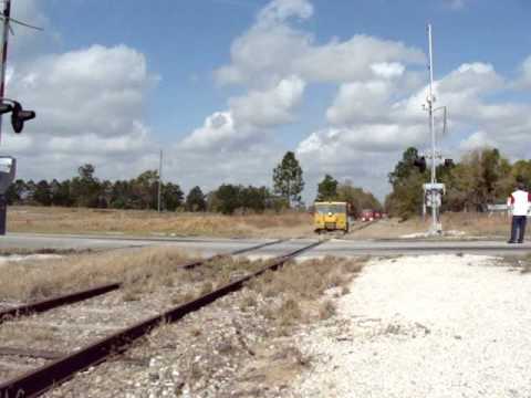 Pinsly Railroad Rail Speeders SB from Ocala into Silver Springs Shores ...