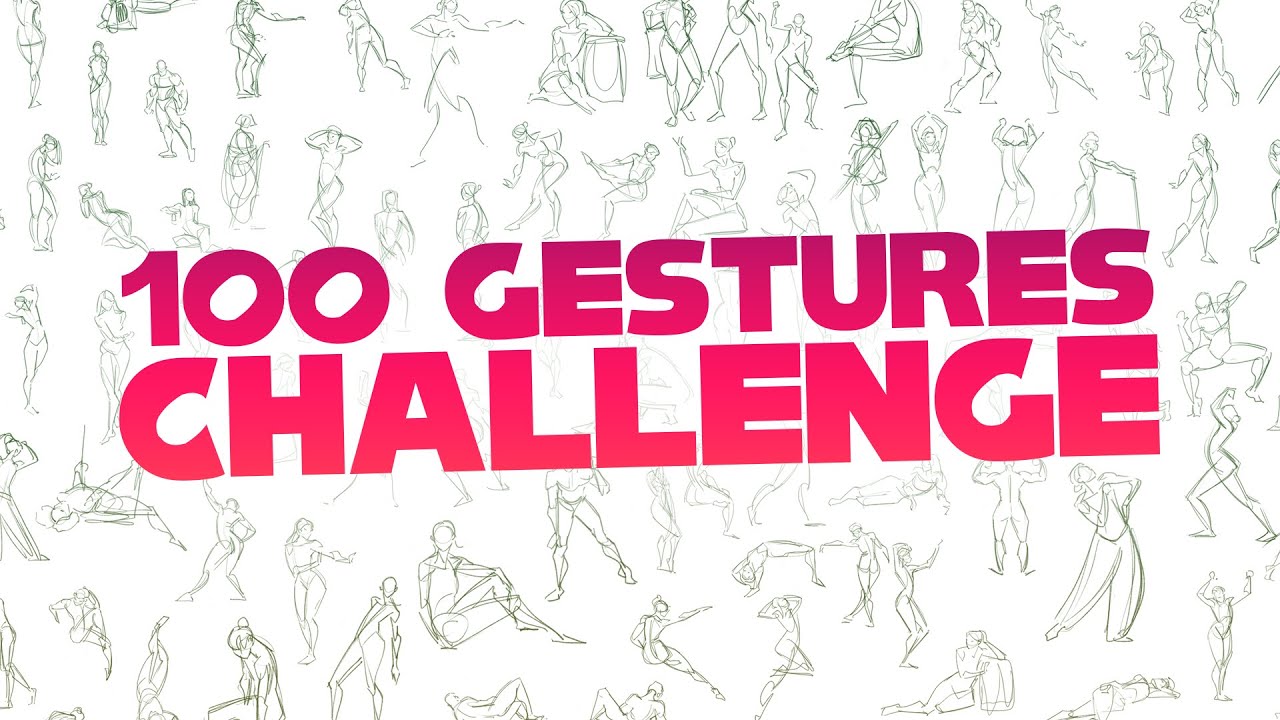 Gesture Drawing Challenge - 100 Gestures - YouTube