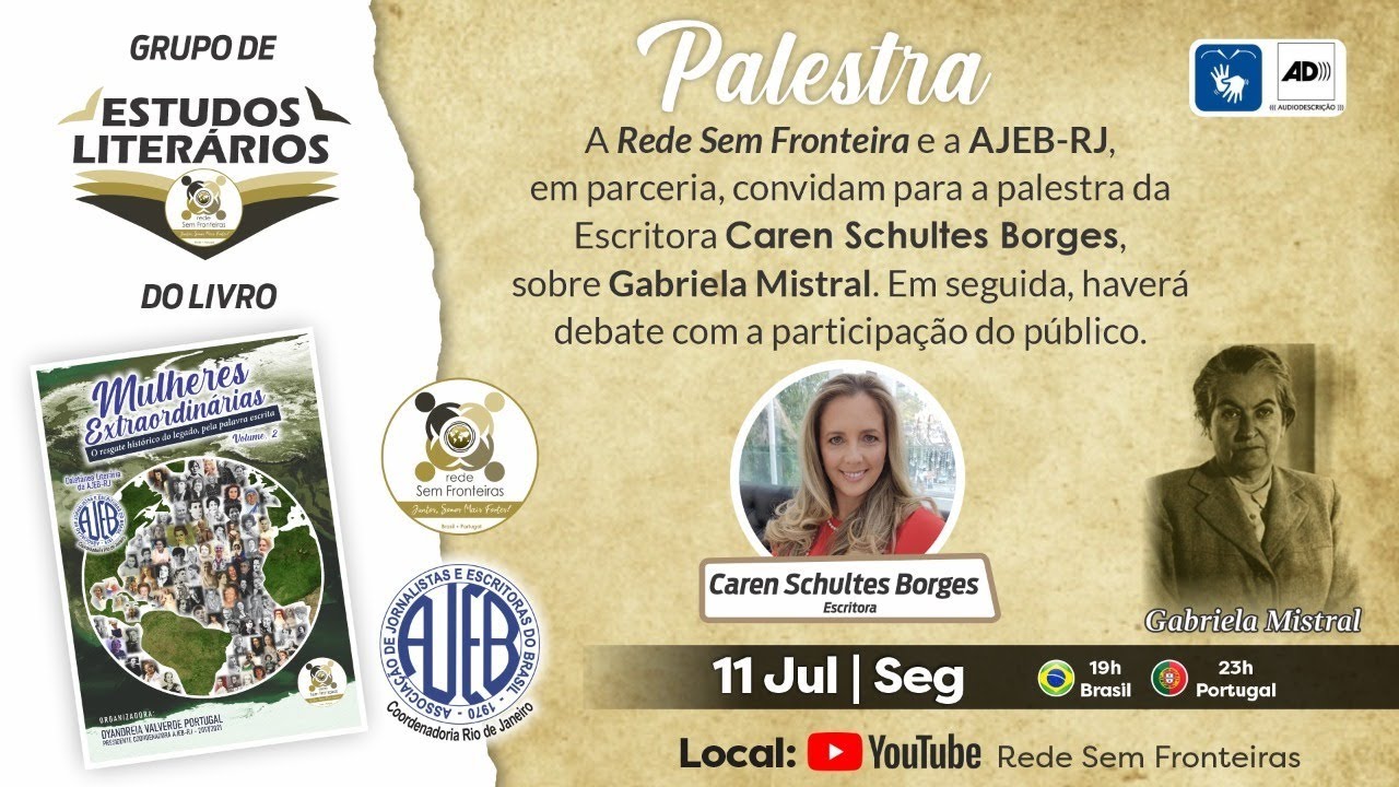Grupo de Estudos Literários - 11/07/2022 - Palestrante: Caren Schultes ...