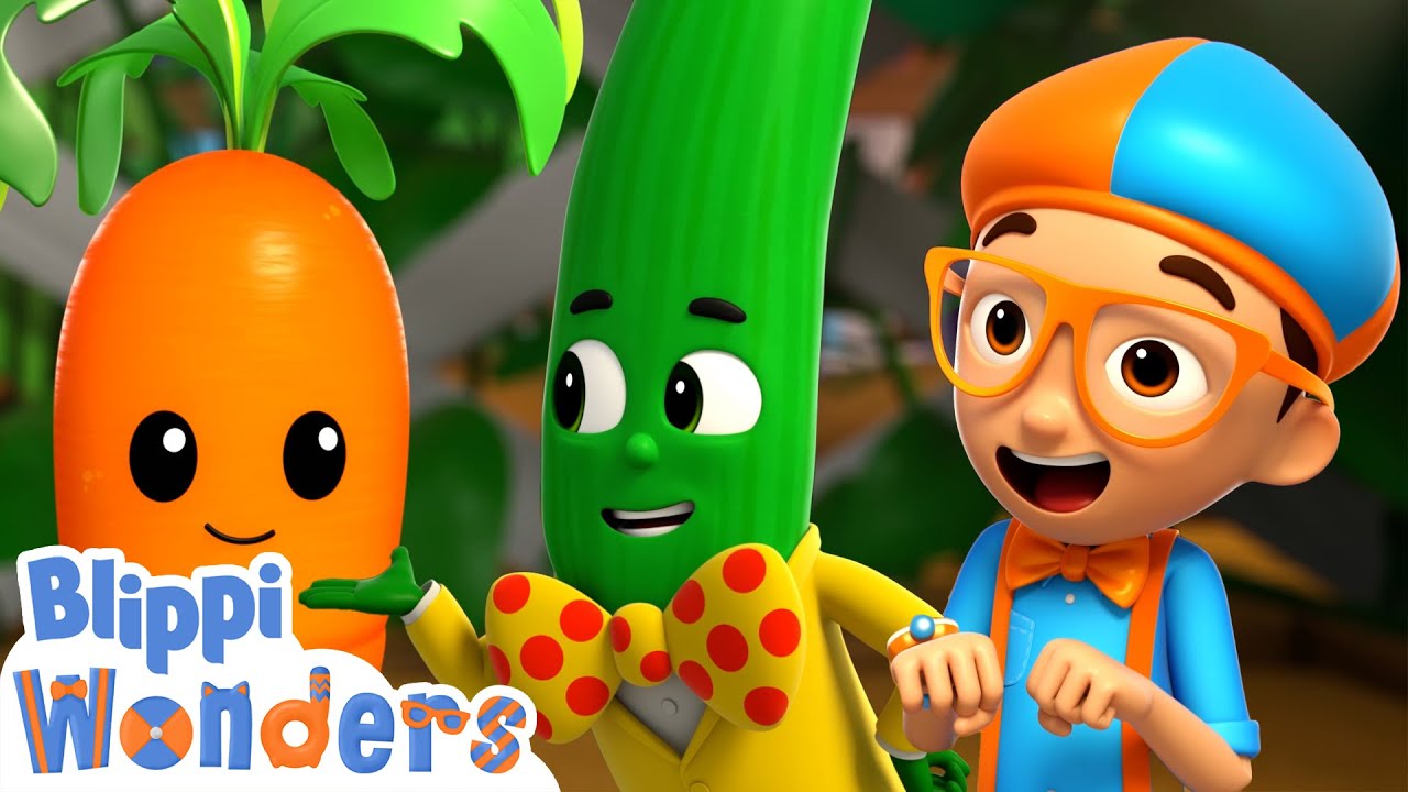Blippi Learns Fruit & Vegetables - Blippi Wonders | Animals For Kids ...