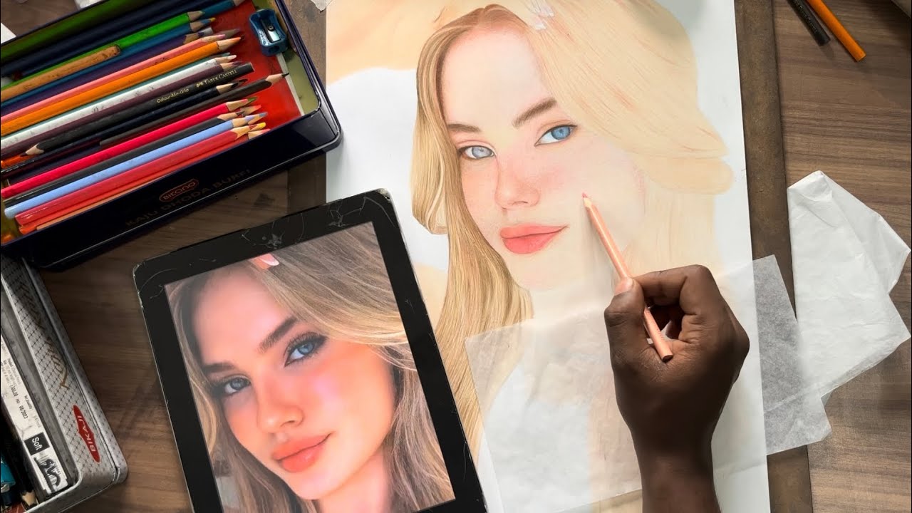 How To Draw Pencil Colour Sketch Step By Step Part 1 || Inder Sharma ...