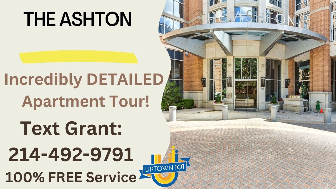 The Ashton | Dallas TX | Let's See the One Bedroom Model - YouTube