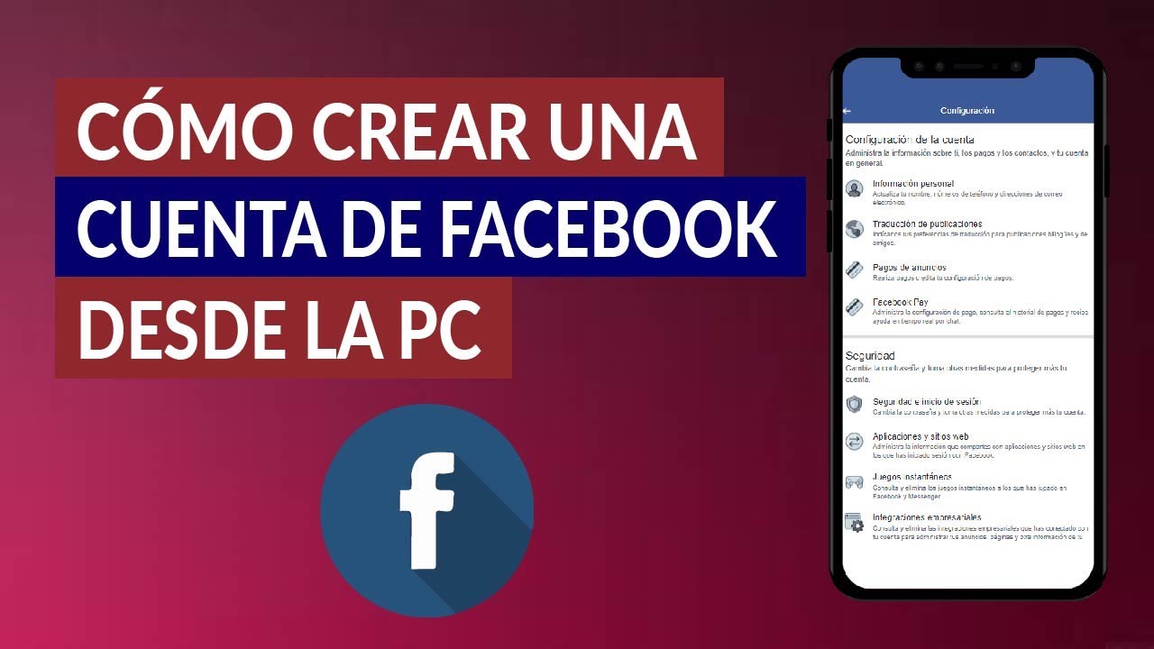 Cómo Crear o Hacer una Cuenta de Facebook Desde la PC - Paso a Paso ...
