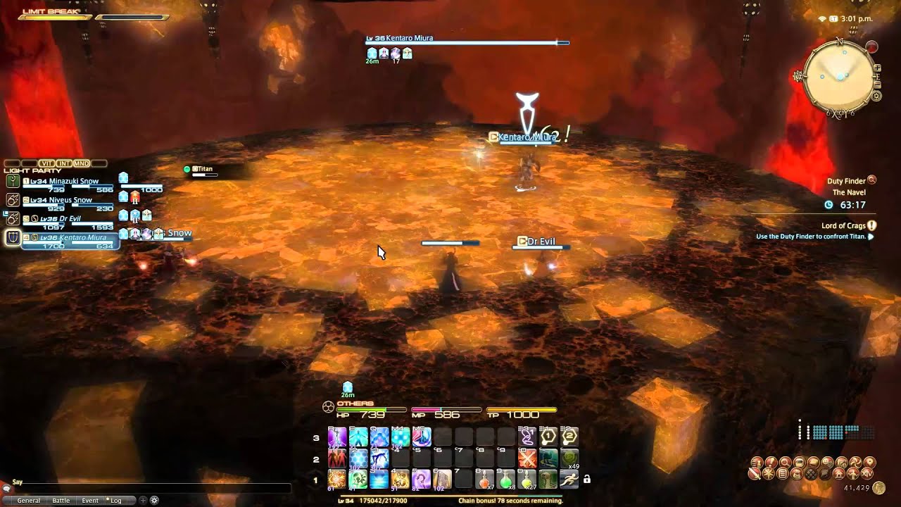 Final Fantasy XIV (ARR) Titan Boss - YouTube