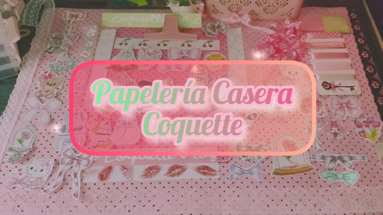 Papelería Casera estilo 🎀 Coquette 🎀 Sin imprimir/ Coquette aesthetic ...