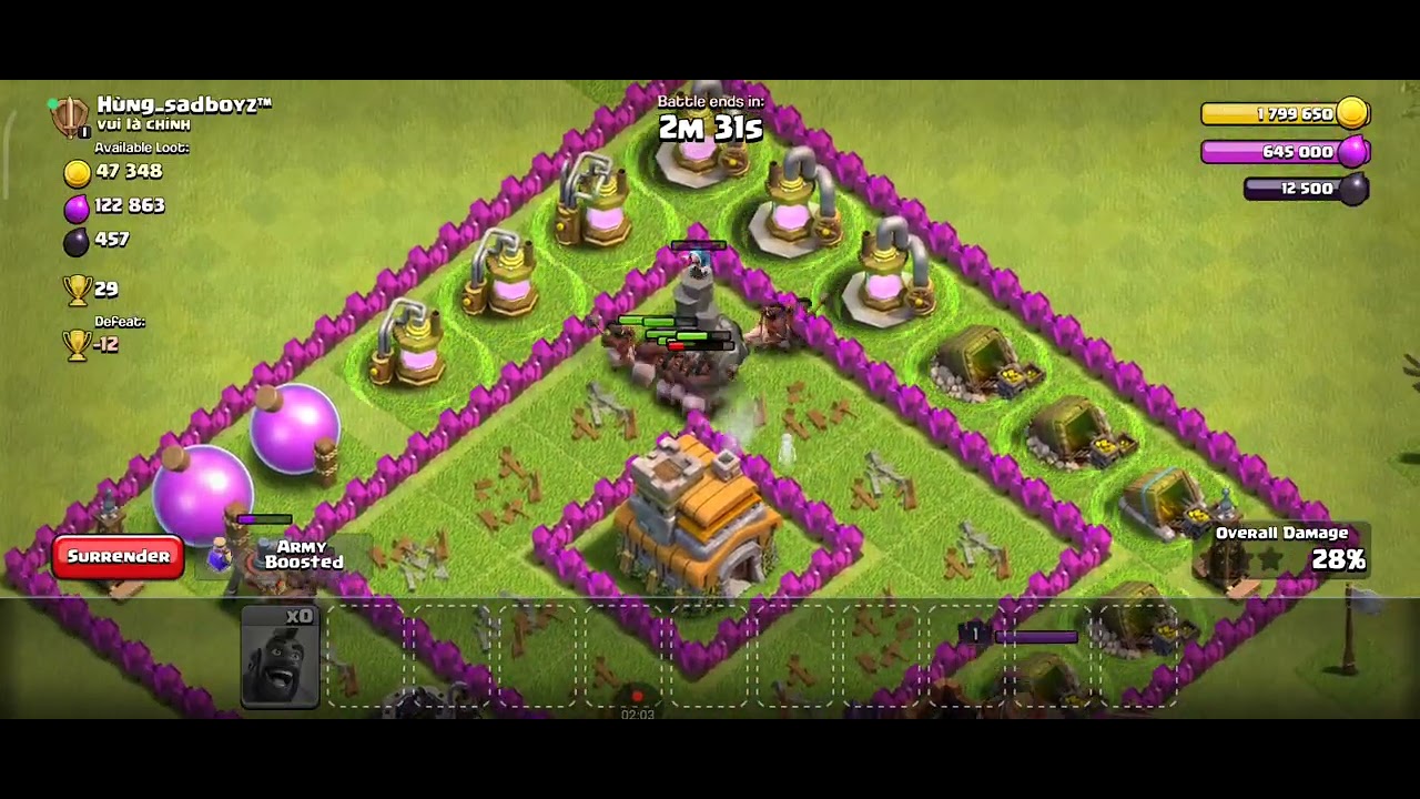 Using hog riders for the first time on the hog rider account - YouTube