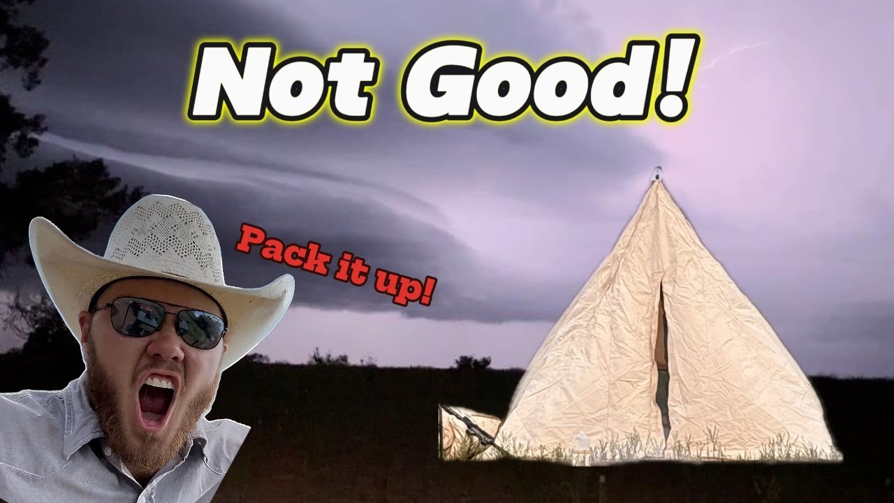 Range TeePee in a storm! - YouTube