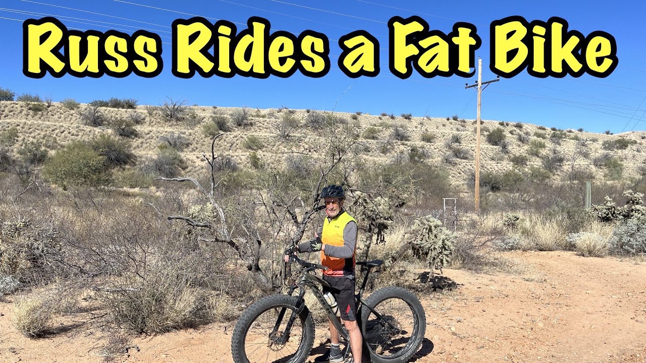 Russ rides his new Fat Bike (was mine) - YouTube