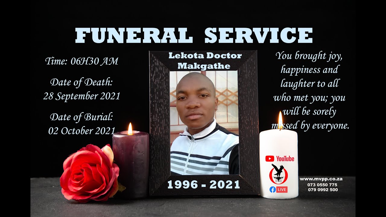 The Funeral Service of the late Lekota Doctor Makgathe - YouTube